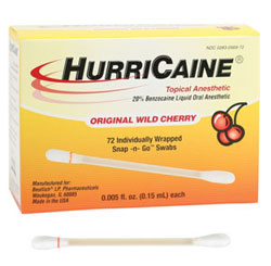HurriCaine Snap -N- Go Individually Wrapped Swab Applicator (0.15 mL ...