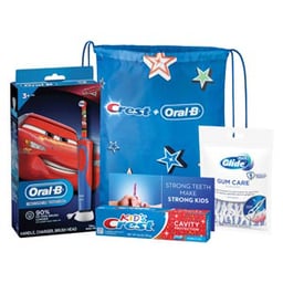 Oral-B Kid's 3+ Disney Cars Power Toothbrush Bundle, 3/Pk. Contains ...