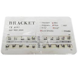Signature Series Orthodontic metal brackets miniRoth 0.022" (hook on 3 ...