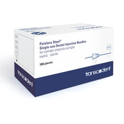 Transcodent Painless Steel Injection Needles - 27 gauge Long, 100/Box ...