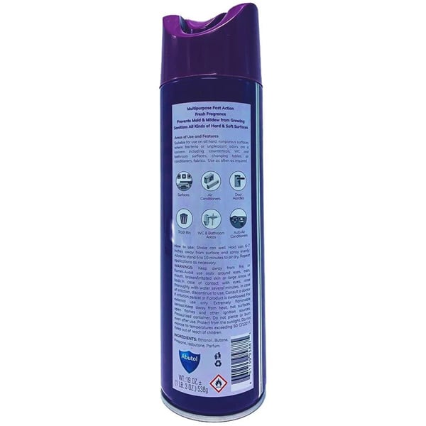 Abutol Antibacterial, 75% Ethanol Disinfectant Spray, English Lavender ...