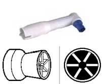 AllPro Prophy Angle with Royal Blue, Medium, 6 Webbed Non-latex Prophy ...