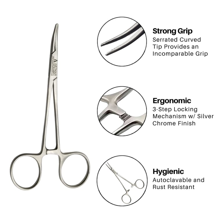 curved forceps uses