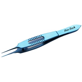 Pro-Tech Titanium Micro Suture Tying Forceps, 6mm tying platform, 4". Made | Net32