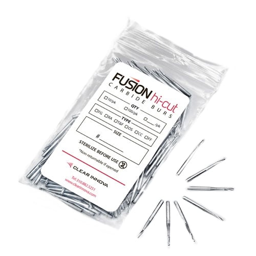 Fusion Hi-Cut FG #7902 Needle Shaped 12 Blade Trimming & Finishing Bur ...