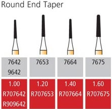 Alpen FG #7664 - 12 Flute Round End Taper Trimming & Finishing Carbide ...