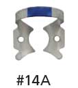 Hygenic Fiesta Color Coded Clamps. #14A (dark blue) winged metal dam ...