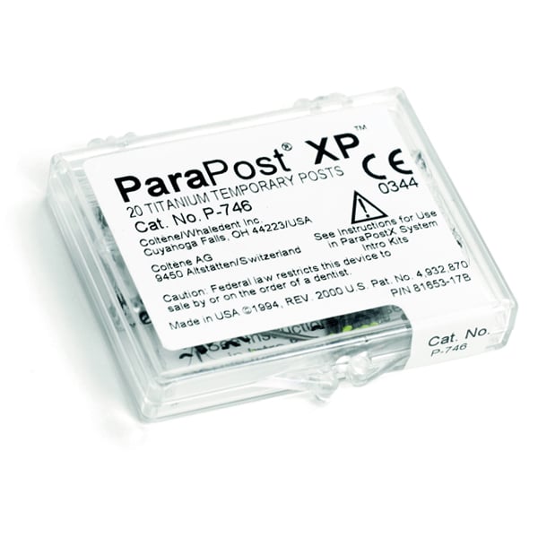 ParaPost XP P746-6 black .060" (1.5mm) temporary titanium post, 20 post ...