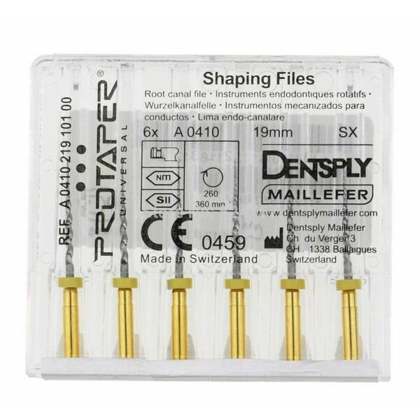 ProTaper Universal Rotary Files - #SX 19 mm, Shaping 6/Pk. Nickel ...
