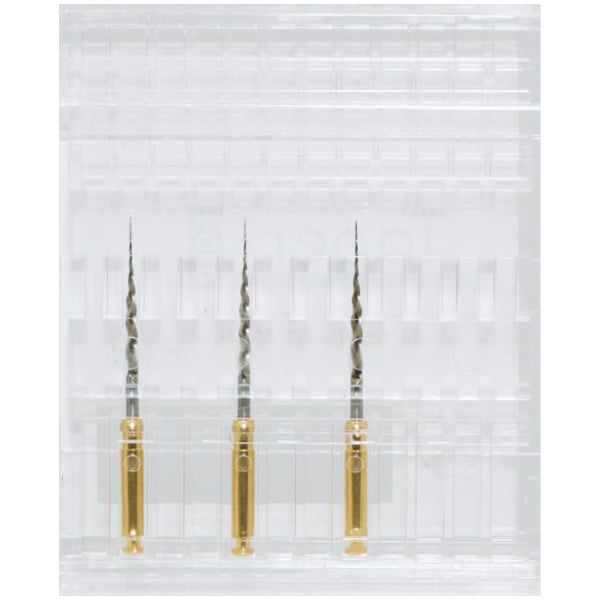 Taper Gold Endodontic File 19mm-s.x, 3/Pk. Tip Ø18/0.04%~0.25% Taper ...
