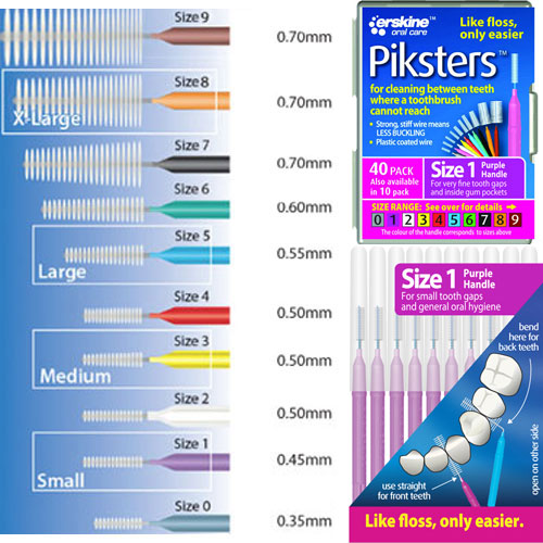 gum interdental brushes purple