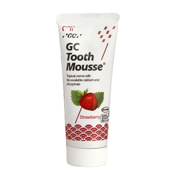 GC Tooth Mousse EXPORT PACKAGE - Strawberry, 10 x 40 g Tube. Topical ...
