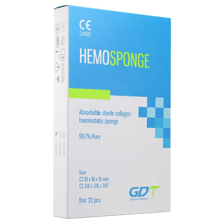 GDT Hemosponge Absorbable Gelatin Sterile Cubes, 32/Pk | Net32