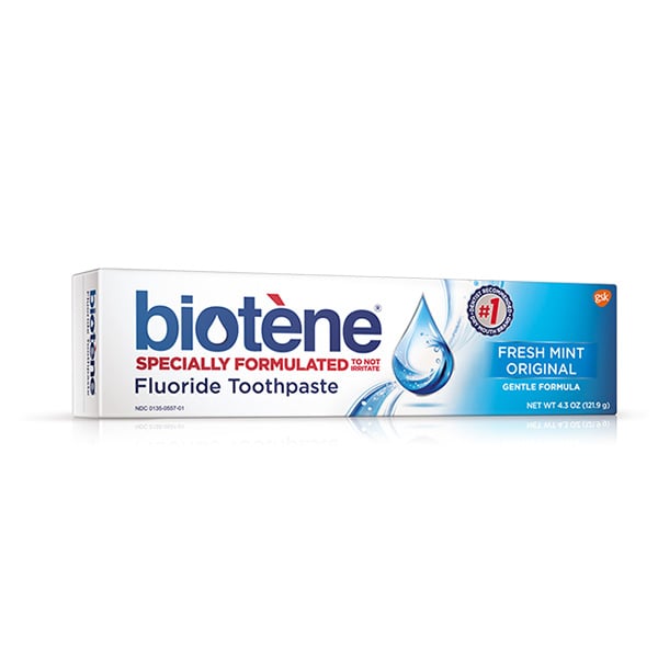 Biotene Toothpaste, Fresh Mint Original, Gentle Formula, Case of 12 - 0 ...