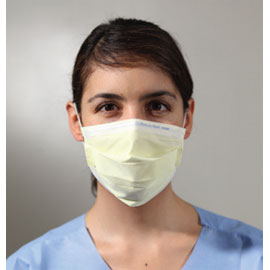 KC100 Procedure Earloop Mask YELLOW 50/Pk. Three layer mask ...