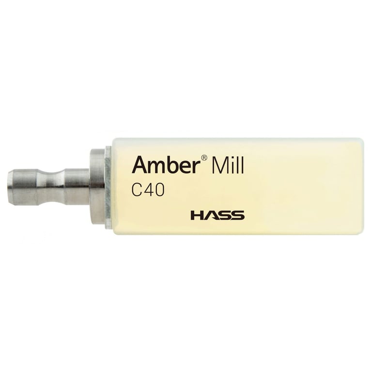 Amber Mill Nano Lithium CAD/CAM Blocks, C40 15x15x38mm, Shade W2, 3/Box ...