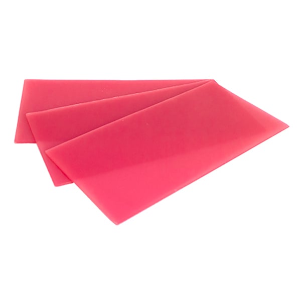 House Brand Base Plate Wax .05" Thick, 3"x5.75" Multipurpose, Pink 1lb ...