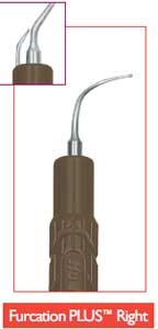 Furcation Plus Right Ultrasonic Insert, 25Khz, Single Insert | Net32