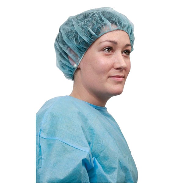Hygitech Bouffant Cap - 100/Box. Intermediate Protection, Ideal for ...