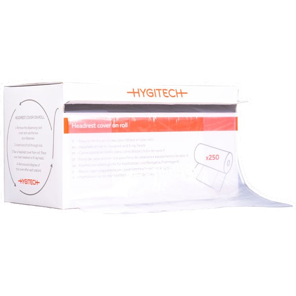 Hygitech Chair Headrest Cover In Dispenser Box, 11.8" x 9.0", Roll of ...