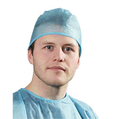 Hygitech Surgical Cap With Ties - 100/Box. Standard Protection, Two non ...