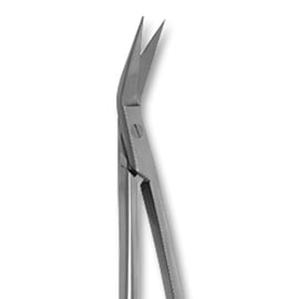 iSmile 7" Dean angled surgical scissors with one serrated blade | Net32