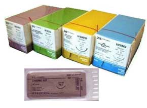 Ethicon 3/0, 36" Chromic Gut Absorbable Suture with Reverse Cutting FSL ...