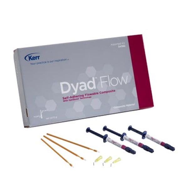 Dyad Flow Self-Adhering Flowable Composite 6gm Intro Kit. Contains - 3 ...