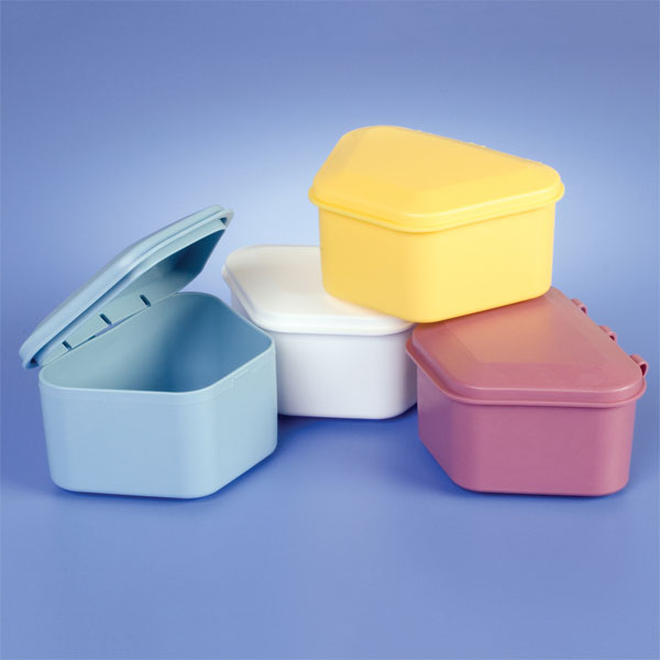 Keystone Denture Boxes, Assorted colors, 12/Bag. Soft plastic Denture ...