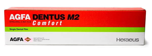 Agfa Dentus M2 Comfort - M2-D2, D speed, Periapical Size #2 X-Ray Film ...