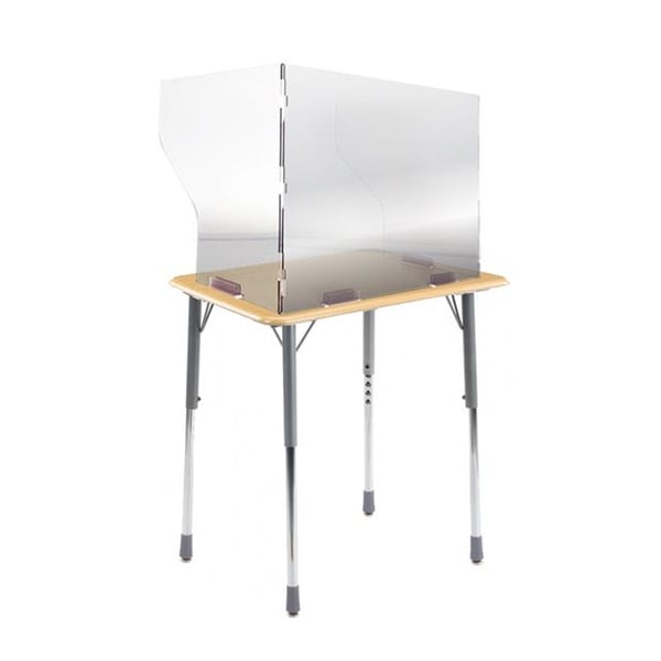 KC Desk Shields 22"w x 17.5"h x 15"d Desk Shield, 1/Pk. Made with 1/8 ...