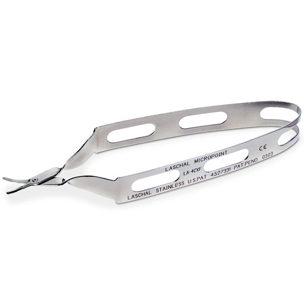 Laschal 4-3/4" Retraction Cord Scissors, Curved, Blunt/Blunt, Duck-Bill ...