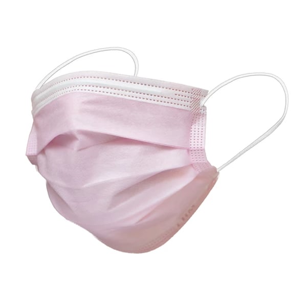 LHM ASTM Level 3 Procedure Earloop Mask, BFE/PFE ≥ 98%, Pink, Case of ...