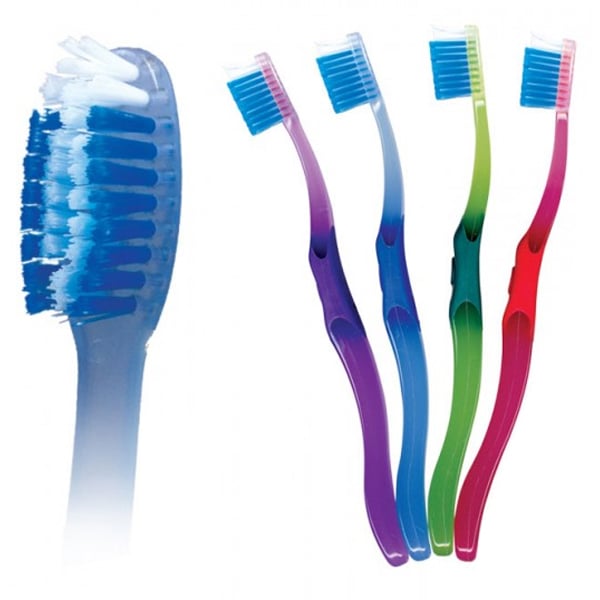 620 Ortho Compact Head Soft Toothbrush, 49 Tufts, Cello Wrapped, 100 ...