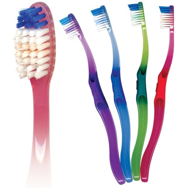 630 Compact Head Silken Soft Toothbrush, 34 Tufts, Assorted Colors ...