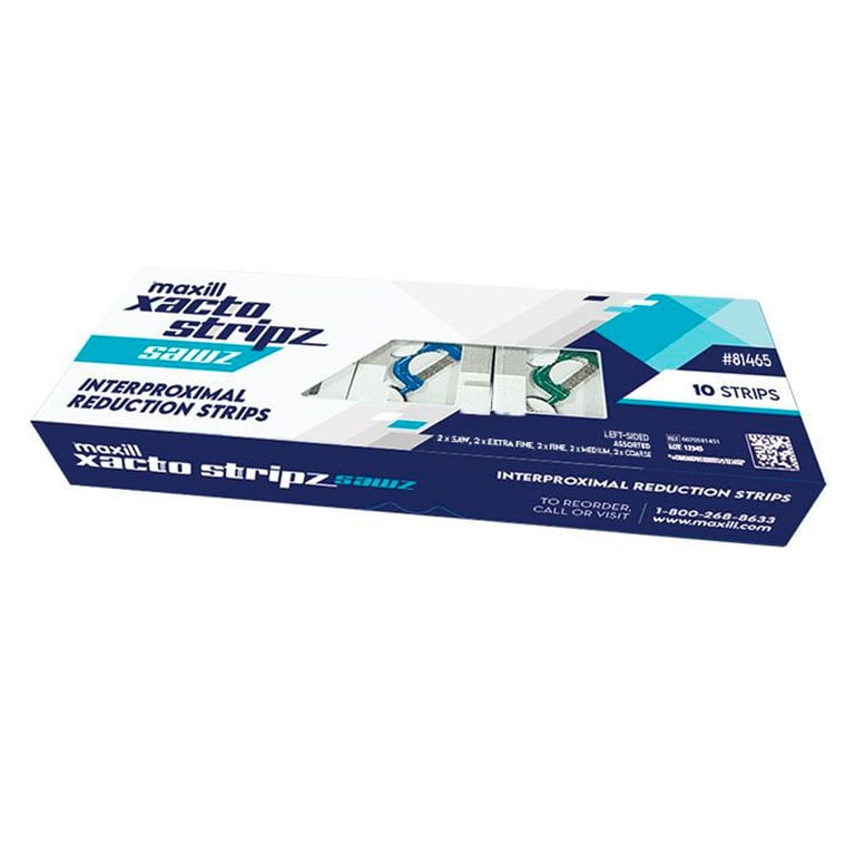 maxill Xacto Stripz Sawz Interproximal Reduction Strips Kit, Left Sided ...