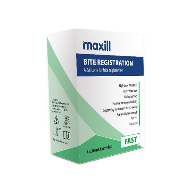 maxill Bite Registration Material, Clear, Fast Set, 4 - 50 ml ...