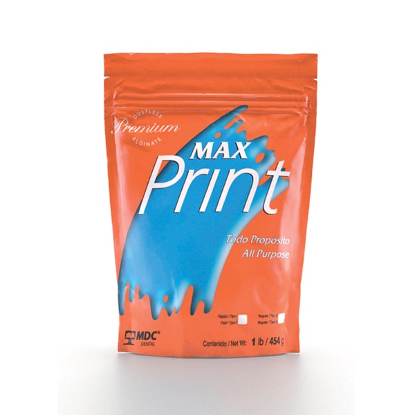 Max Print All Purpose- Alginate Impression Material - Regular Set, 1lb ...
