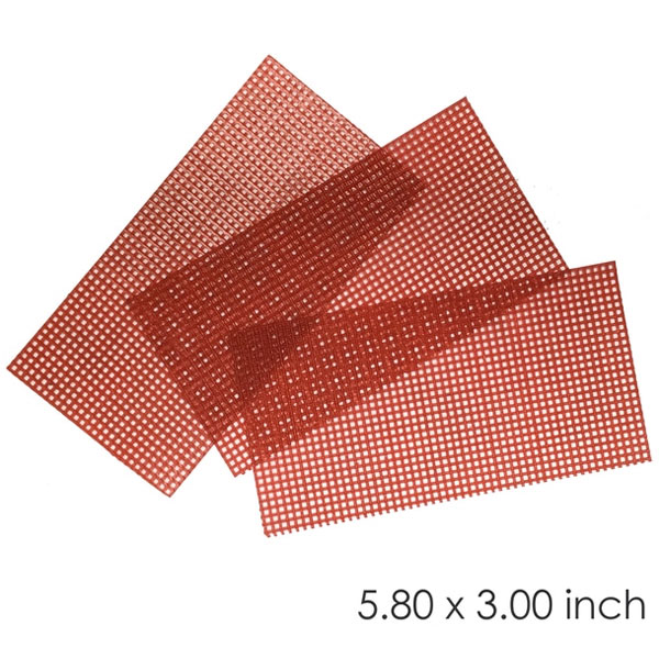 BesQual Retention Mesh Wax, Red 5.80" x 3.00", 10 Sheets / Pack. Wax ...