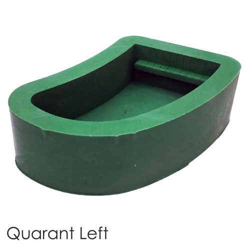 BesQual Green Rubber Base Formers - Left Quadrant, 2/Pk | Net32