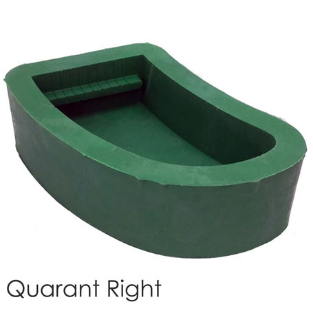 BesQual Green Rubber Base Formers - Right Quadrant, 2/Pk | Net32