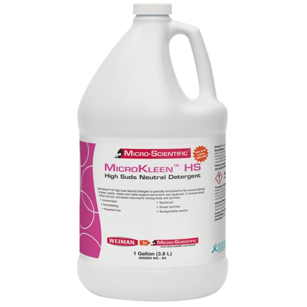 MicroKleen HS High-Suds Neutral Liquid Detergent, 1 Gallon ...