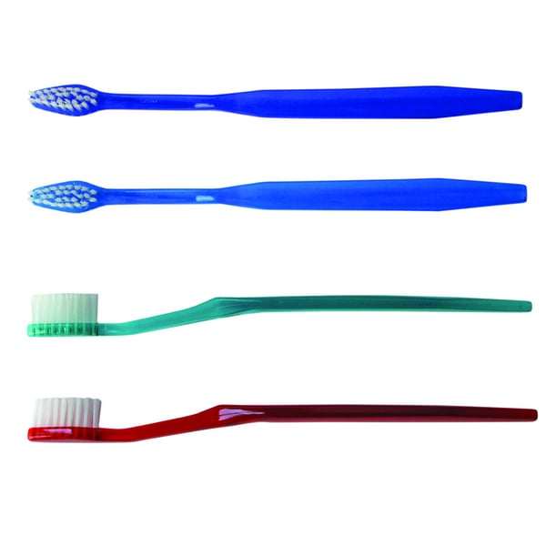 Oraline Classic Toothbrush, 28 Tuft X-Soft, Angled Neck, 4 Assorted ...