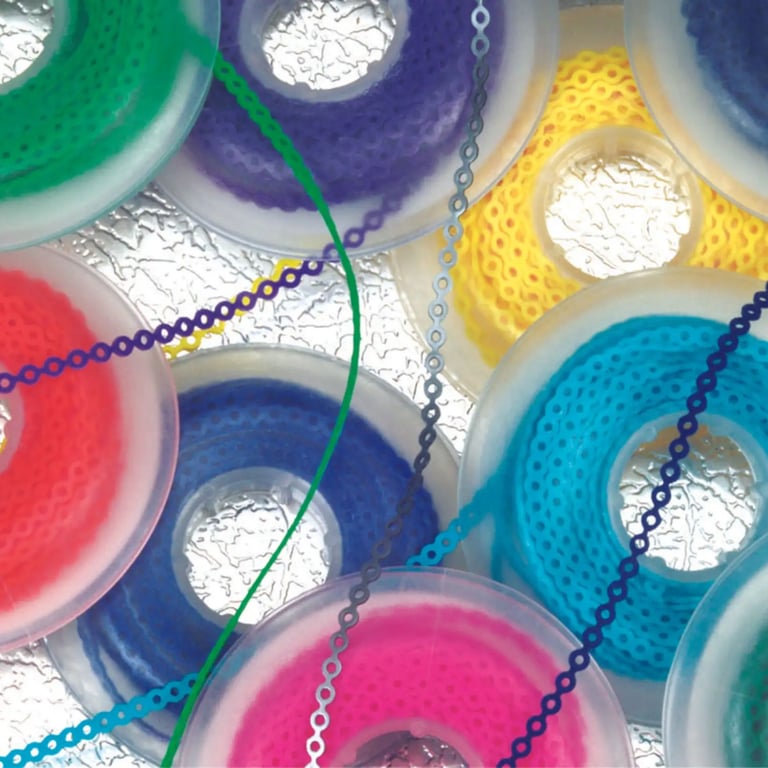 Ortho Shop Elastomeric Power Chain, 15 ft, Long, Blue, Single Spool | Net32