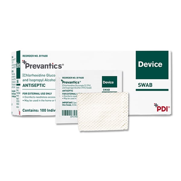 Prevantics Device Swab Prep Pad 3.15% / 70% Strength Pad, 1-1/8 x 3-1/8 ...