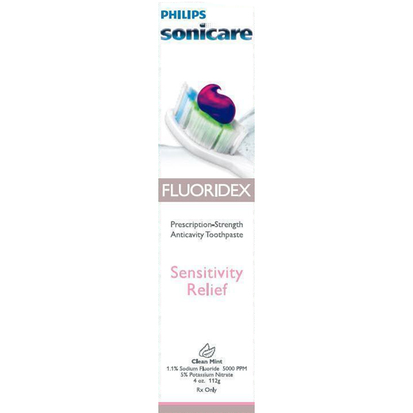 Fluoridex Sensitivity Relief toothpaste, 1.1% Sodium Fluoride, 5% ...