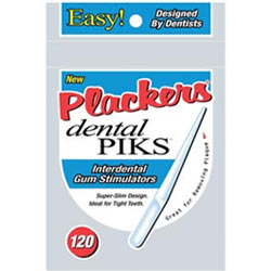 Plackers Picks, flexible and superslim. Box of 72 packages, with 120 ...