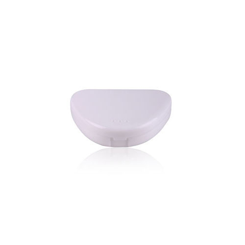 Plasdent Mini Retainer Box - White, Plastic with Hinged Lid, 3"W x 2-1/ ...