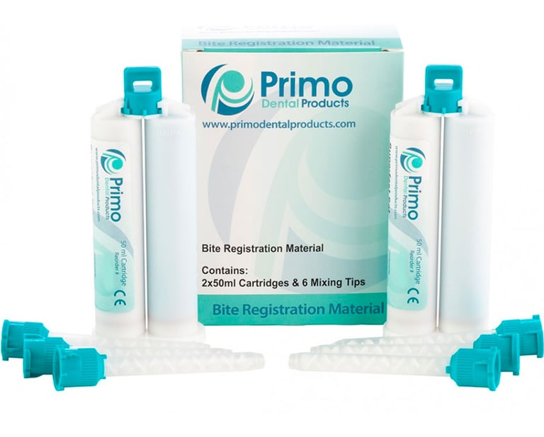 Primo Bite Registration Material, Rigid Fast Cartridge, 2/Box | Net32