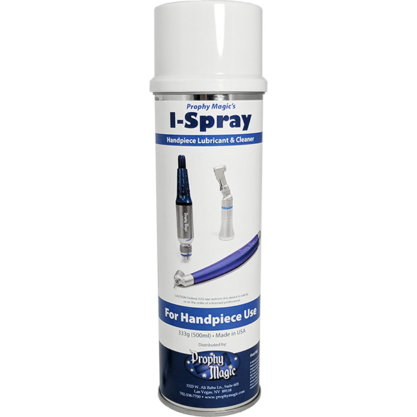 Prophy Magic I-Spray Handpiece Oil W/ Adapter, 500 ml can. I-Spray | Net32